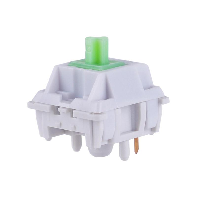 KiiBOOM フリック リニアメカニカルスイッチセット メカニカルゲーミングキーボード用 43gf 潤滑済み 5ピン 35個入り LYステム付き、PC+ナイロンハウジング、MXキーキャップ対応【スムーズなリニア動作】KiiBOOM フリッ...