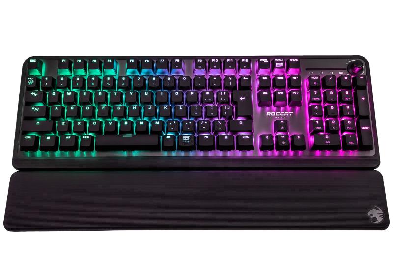 ROCCAT USB Pyro メカニカル RGB ゲーミングキーボード リニア(赤軸) JP日本語配列 ドイツデザイン ROC-12-627アクチュエーション 2.0mm のメカニカルスイッチ。つや消しアルミニウムトッププレート高度なアン...