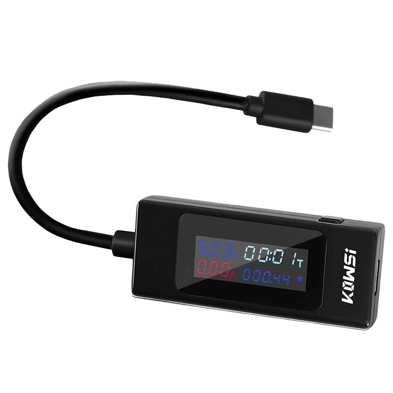 waves USB Type-C 電流 電圧チェッカー 4-30V 黒USB Type-C 電流 電圧チェッカー 4-30V 0-6.5A高速充電識別機能を搭載しており、QC2.0、QC3.0、PD、VOOCなどの高速充電規格を広範囲にサポ...