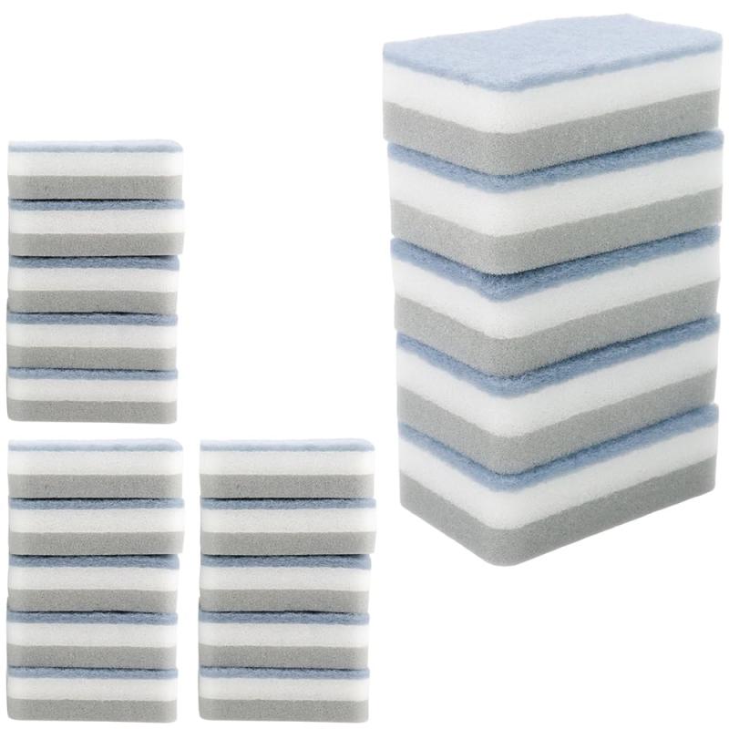 キッチンスポンジ 20個セット 食器 調理器具 シンク 茶渋 油汚れ 焦げつき 両面仕様 使い分け 持ちやすい油汚れはもちろん、茶渋・焦げ・こびり付きなどの掃除にピッタリなキッチンスポンジです。ナイロン不織布とウレタンの両面仕様により、洗う...