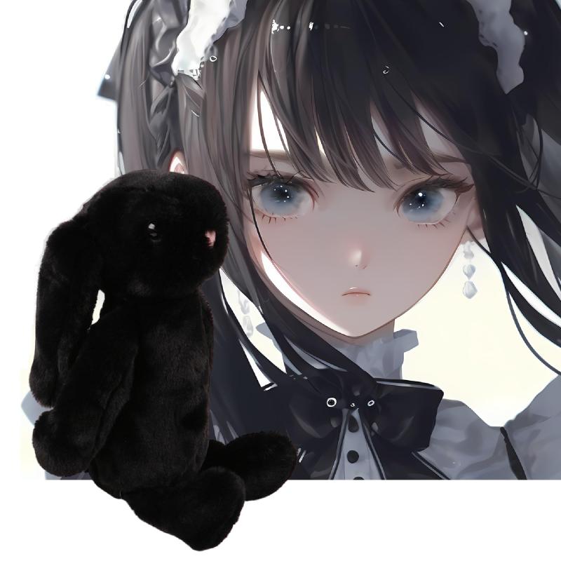 [DearJapan] ぬいぐるみポシェット 地雷系 うさぎ 痛バッグ 量産型 ゆめかわ 病みかわ ロリータ縦：約38cm、横：約20cm、ストラップ：約100cm