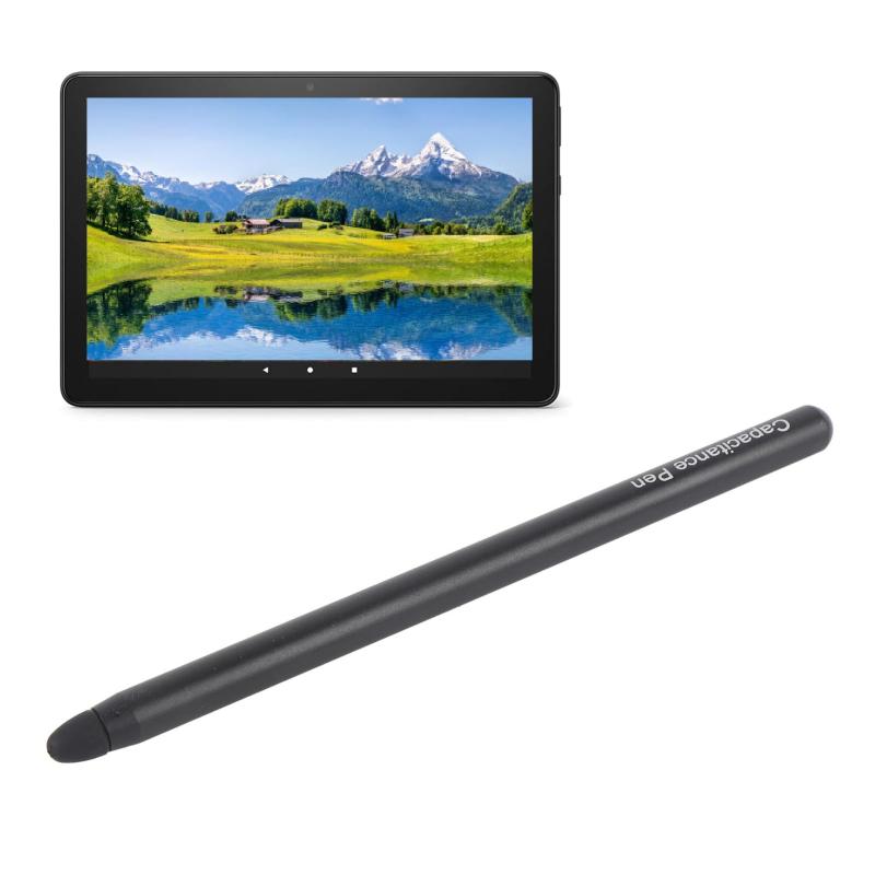 HD 10、 Max 11、 HD 8 7、Metal Touch Screen Stylus Penの交換、 Tab A9 A8 A7 A7 Lite用のタブレットペン (黒)便利さの使用：指を交換するように設計されたこのスタイラスペンは...