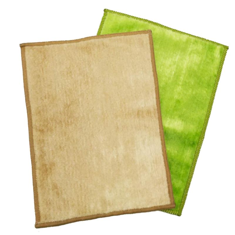 コモライフ マジッククロス2色セット 掃除 布巾 台拭き 雑巾 キッチン コンロ テーブル 洗剤不要 水だけ 丈夫 約20×27cm 390181テーブルやデスク、キッチンの掃除に。水だけで汚れが落ちる、不思議なマジッククロス濡らしたマジッ...