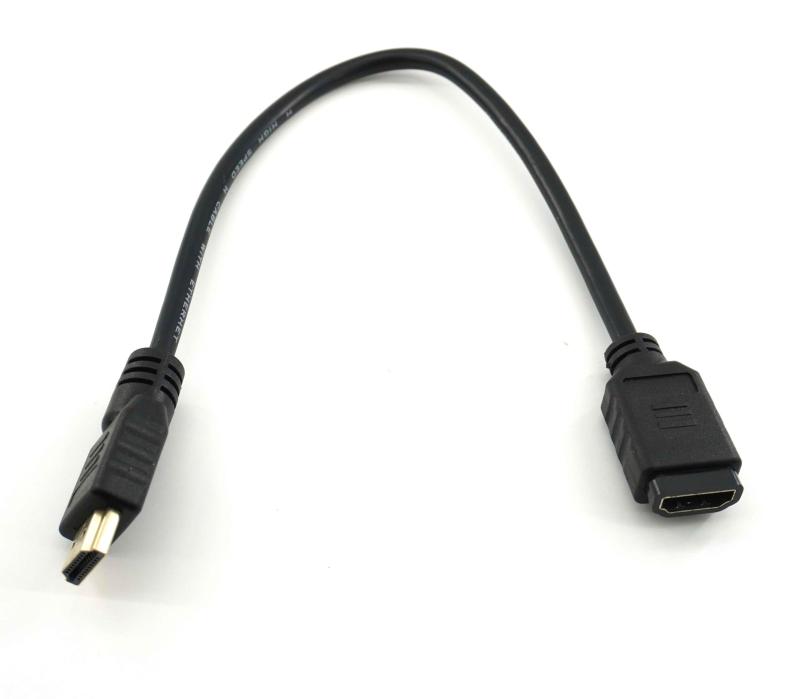 HDMI 延長ケーブル ファイヤーTVスティックに対応 金メッキ 30CM (タイプAオス - タイプAメス) ブラックHDMI延長ケーブルとは、HDテレビ、Blu-Rayプレーヤー、ゲームコンソール、衛星ボックス、ケーブルボックス、DVD...