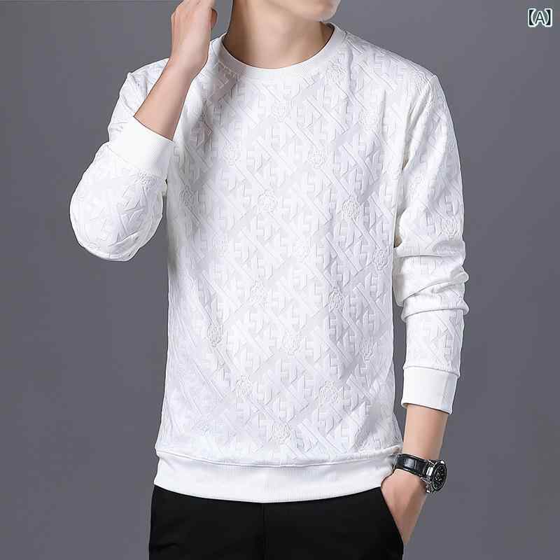 ・カテゴリ: Tシャツ・スタイル: 韓版・主な素材: ポリエステル95%・柄: 単色・版型: 合体型・袖丈: 長袖・スタイル詳細: プルオーバー・ネックライン: クルーネック・袖型: 常规・厚さ: 普通・カラー展開: 白色、黒色、咖啡色、墨...