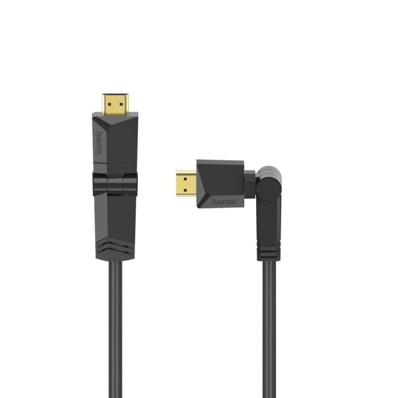 hama ドイツ High Speed HDMI™ Cable, Plug-Plug, Rotation, gold-plated, Ethernet, 1.5 mHDMIケーブル。