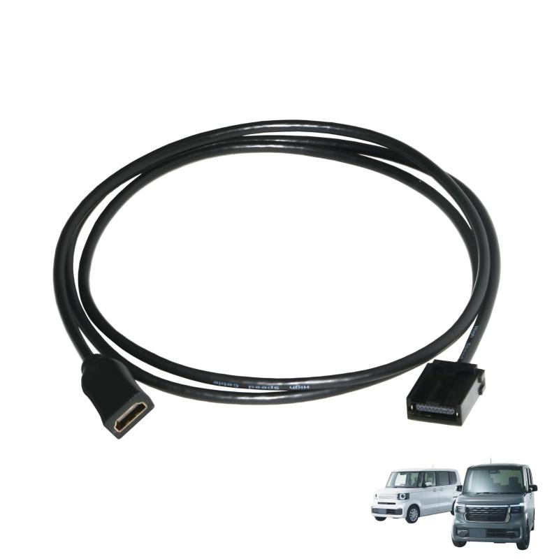 foefen N-BOX・N-BOXカスタム JF3/JF4/JF5/JF6 対応 HDMI 2.0 Type E to Type A 変換ケーブル 1.5m 高速18Gbps 伝送 車載用1. 【車内エンタメ環境を簡単構築】 車載ナビの「...