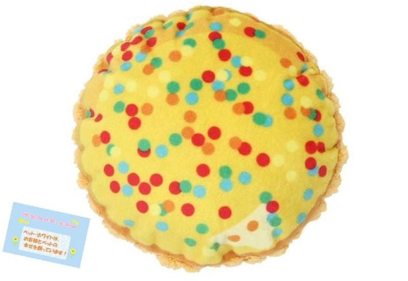 【犬用おもちゃ 美味しそうで見た目もとっても可愛いです】 ループスモル ドーナツ プリン ボディーを手で押すとプープー音が楽しめます 手のひらサイズ ドーナツ型おもちゃ 9×8×4cm可愛いドーナツデザイン: 手のひらサイズの美味しそうなド...