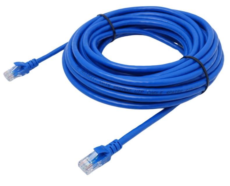 KC SECURITY 30m (ブルー) CAT6 LANケーブル PoE対応 安心の国内ブランド品 ノイズに強い単線仕様 1Gbps PoEカメラやPCのLAN通信ケーブルに 1000BASE-T UTP 両端RJ45コネクター 爪折れ...