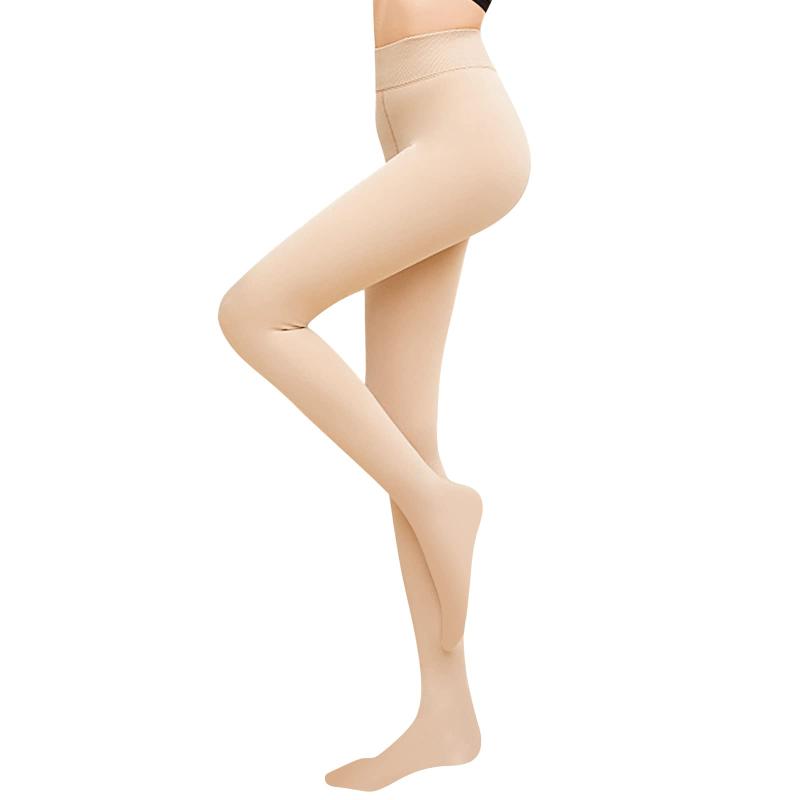 Leegosun タイツ 透け感 裏起毛 ストッキング 極暖 無地 肌色 薄 美脚 美尻 通勤 通学 暖かい 冬秋 保温 着圧タイツ