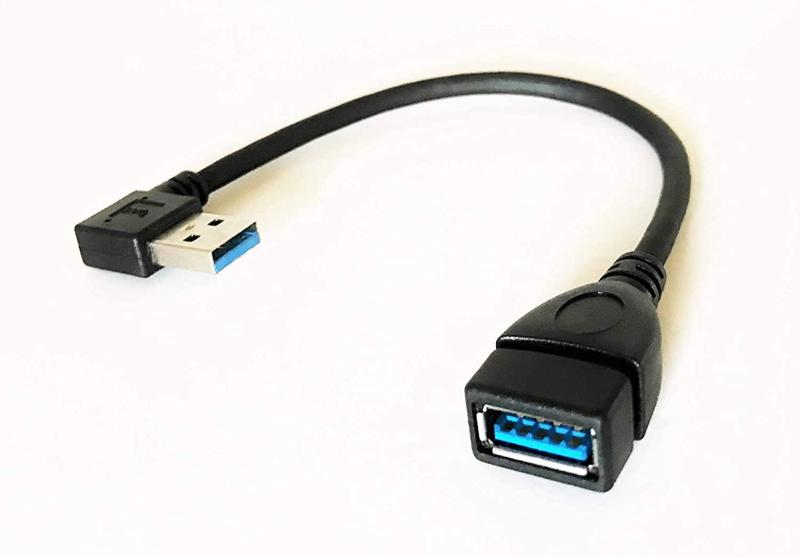 Access < 左L型 20cm > USB 3.0 方向変換ケーブル タイプAオス- タイプAメス 超高速 5Gbpsのデータ転送同期リード USB 3.0 延長ケーブル USB5-20LLUSB(A・オス)端子がL字型のU...