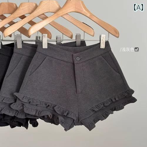 ・パンツ丈: ホットパンツ・ウエストタイプ: ハイウエスト・厚さ: 中程度・カラー: グレー・サイズ: XS, S, M, L, XL, 2XL, 3XL・主な生地の成分: ポリエステル・主な生地の成分含有量: 50%-70%・スタイル: ...