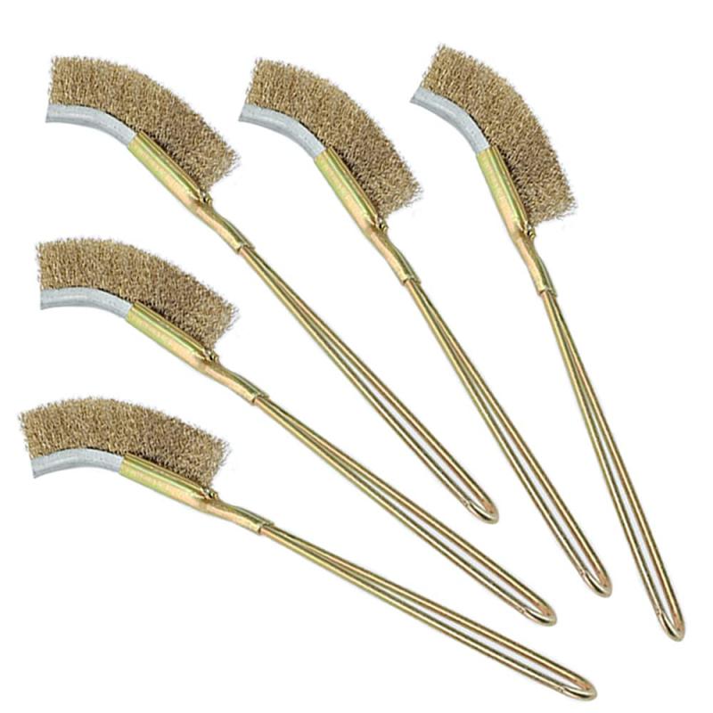 shttown ワイヤーブラシ 錆落とし ステンレス 頑丈 チャンネルブラシ J型 先曲がり DIY 工具 5本セット【商品サイズ、材質】 サイズ： 約245 × 25mm、 材質（ブラシ部）： ステンレス【頑固なサビやヨゴレのお掃除に】サ...