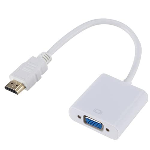 HDMI VGA 変換 アダプタ HDMI to VGA (オスtoメス) 変換ケーブル アダプター 1080P対応 コンピュータ TVボックス ディスプレイ テレビ プロジェクター cable-068PC側のHDMIポートからモニター側の...