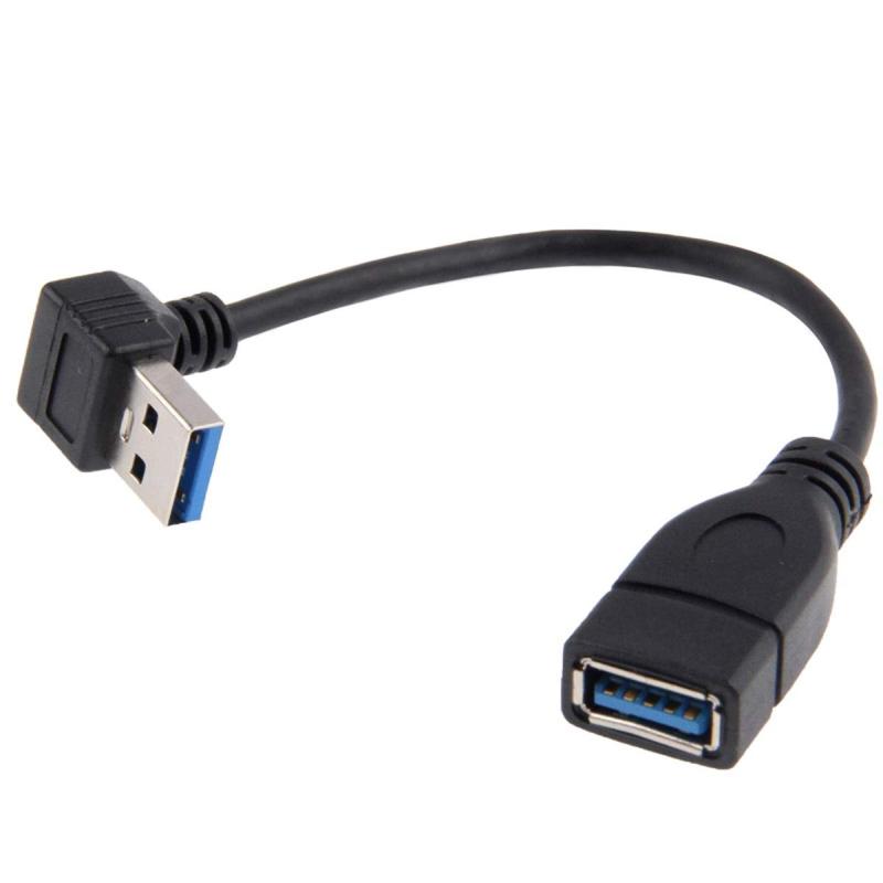 Cablecc USB 3.0 Type-Aオス-USB 3.0 Type-Aメス延長ケーブル20cm 5Gbps 90度 (Down Angled)90度の角度付きコネクター。USB 3.0ホストとデバイスで使用すると、最大5Gbpsのス...