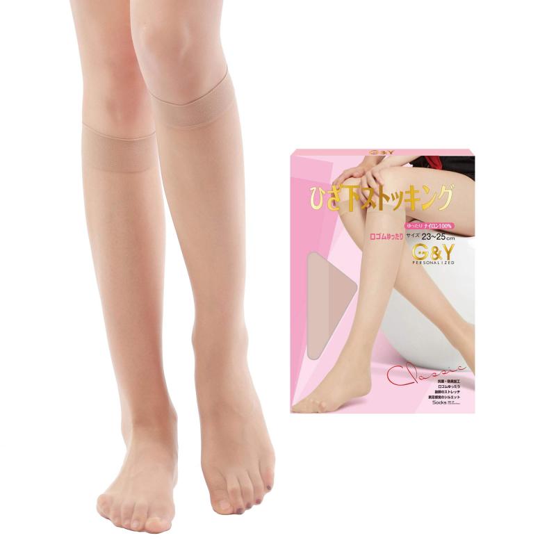[G&amp;Y] ストッキング ひざ下丈 9足組 レディース ショート 伸縮性 透明感 素肌感 滑らか 丈夫 洗い替え