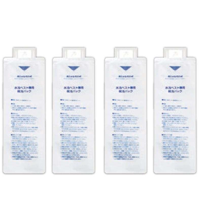 大進 ひんやり 水冷ベスト 水冷服 専用保冷パック 保冷剤 4本セット夏の暑さ対策「DAISHIN ひんやり水冷ベスト WCV-23F」専用注水口に逆流防止弁が付いているので漏水する心配はありません。サイズ：W100xH290mm、適正水量...