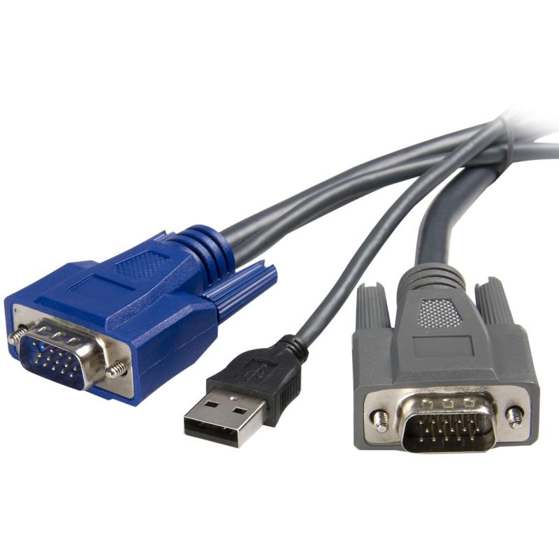 StarTech.com PC切替器専用USB/VGA 極細KVMケーブル 1.8m SVUSBVGA6PC99規格に従い色分けされたコネクタで配線が簡単VGAビデオおよびUSBキーボード/マウス信号をKVMスイッチからホストPCに送るシン...