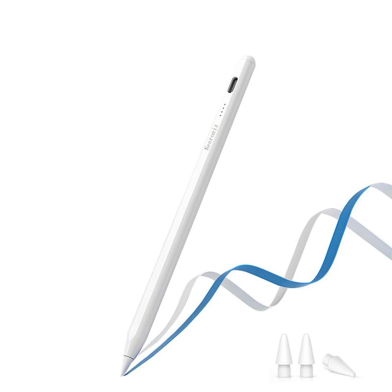 Neoronix iPad用ペンシル 2025最新型 スタイラスペン 高感度 超低遅延 傾き感知 パームリジェクション Type-C急速充電 マグネット吸着 ペン先交換可 Apple Pencil代替品 iPad Pro/Air/Mini対...