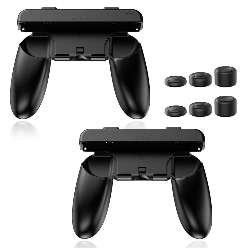 CloudValley Grip Compatible with Nintendo Switch Joy Cons, Wear-Resistant Removable Support Holder Controller Handle Case