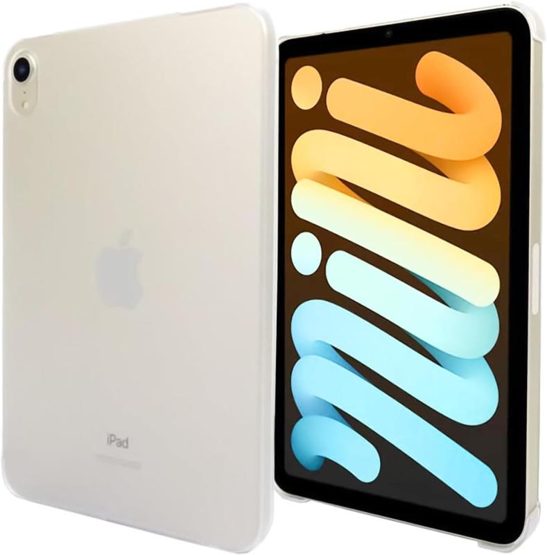 Provare iPad mini 7 ケース A17 Pro 第7世代 /iPad mini 6 第6世代 (2024/2021) 用 半透明 保護ケース 軽量 耐衝撃 ポリカーボネート製 クリアカバー 互換品【対応機種】iPad min...