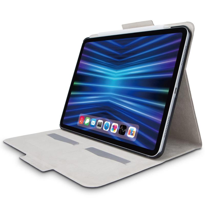 エレコム iPad Pro 11 第4世代 （2022年） ケース カバー フラップケース フリーアングル ソフトレザー素材 オートスリープ/ウェイク対応 ネイビー TB-A22PMWVFUNV使いやすさを向上させた軽量スリムなiPad P...