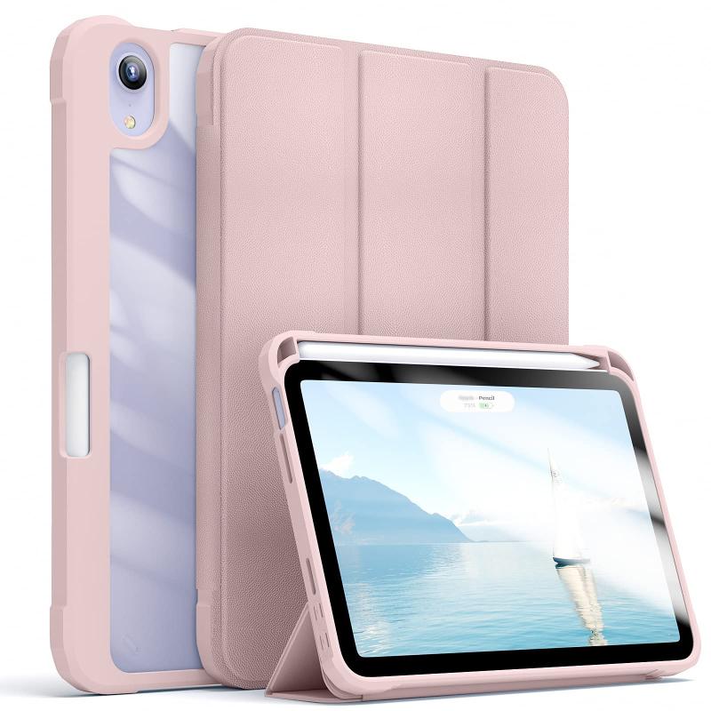 SZPSGC iPad mini7 ケース(A17 Pro、2024) iPad mini 第7/6世代 ケース (2024/2021) 8.3インチ ケース【Pencilペン収納】 軽量 耐衝撃 三つ折り スタンド スマートカバー 柔らか...