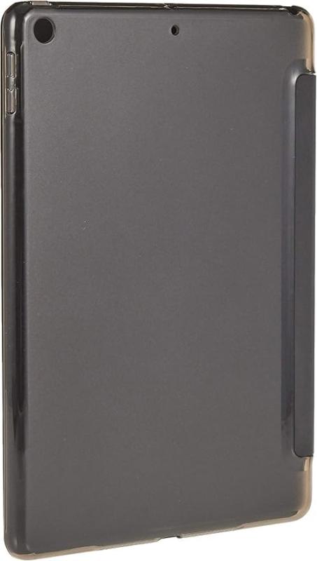 ラッキーズ雑貨店 第5世代 iPad専用 9.7インチ 3つ折りケース ブラック 【保護フィルム タッチペン付き】 超スリム スタンド 半透明フロスト バックカバー おしゃれ 薄型 軽量 33450-9【1ヶ月第5世代の iPad 9.7イ...