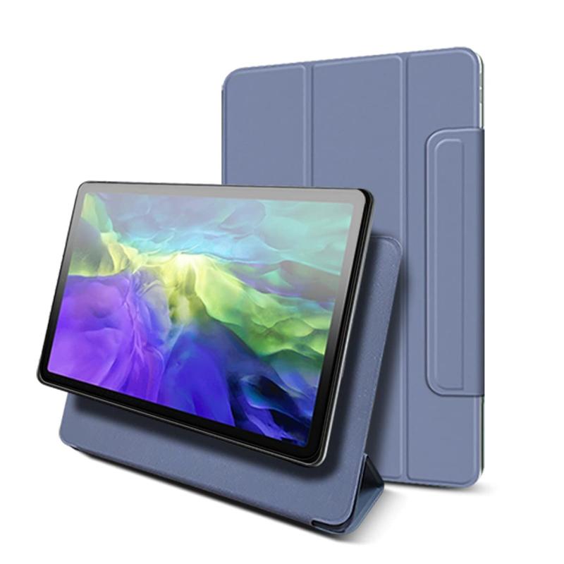GOBUKEE Folio Case for iPad Pro 4/5 Generation with Magnetic Pencil Holder Slim Fit 12.9 inch, Lavender