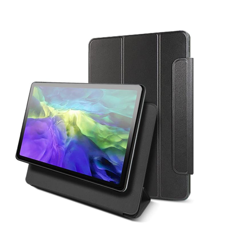 GOBUKEE Folio Case for iPad Pro 5/4 Generation with Magnetic Pencil Holder Slim Fit 12.9 inch, Black