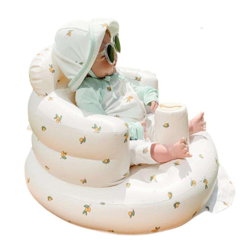 NASSIA 子供バスチェア お風呂チェア 空気式 インフレータブルソファ 背もたれサポート 入浴補助 お座り練習 お風呂 食事用 滑り止め 水切れ【快適な入浴時間】このバスチェアは、子どもの入浴時間をより快適にします。空気式のインフレータ...