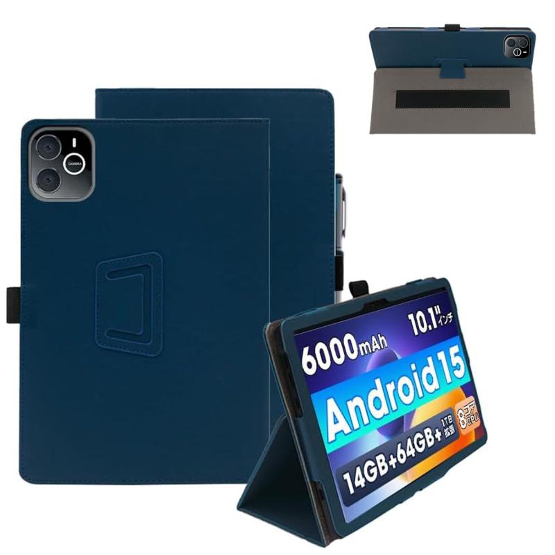 For Wpawa ‎HT10/HT10-A/TechZen HT20 ケース 【Vaele 】10インチ タブレット ケース 360°全面保護 二つ折りスタンド多視角調整 ペンホルダー付き 上質PUレザー キズ防止 軽量 全面保護Wpaw...