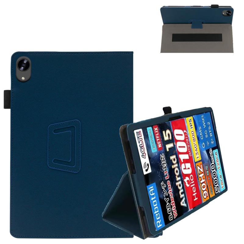 For RebotAi A9 ケース 【Vaele 】8.68インチ タブレット ケース 360°全面保護 二つ折りスタンド多視角調整 ペンホルダー付き 上質PUレザー キズ防止 軽量 全面保護 RebotAi A9 タブレットカバー(ダー...