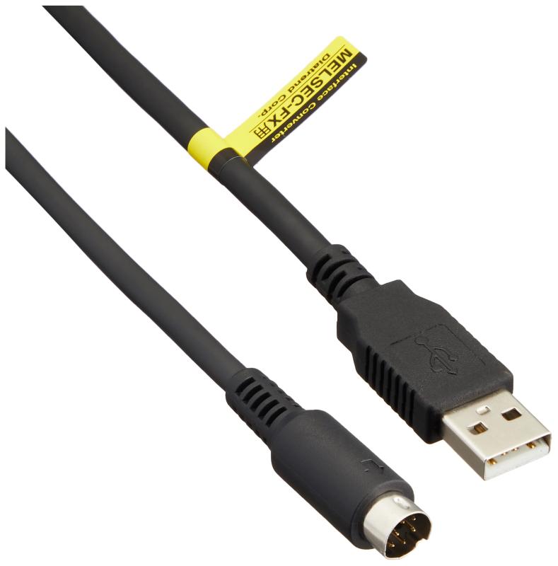 ダイヤトレンド 三菱MELSEC-FXCPU対応インタフェースコンバータケーブル DFX0-U4コネクタ形状：ミニDIN8Pプラグ　⇔　USB A-Type長さ：2m通信規格：RS-422⇔USBコンバータ