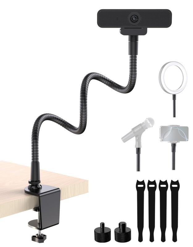 Etour WEBカメラ スタンド ロジクールウェブカメラBRIO 4K C920 C920S C922 C922x C925e C930 NexiGo N60対応 ブームアーム カメラマウントスタンド 生放送/収録/配信/実況対応 ブラッ...