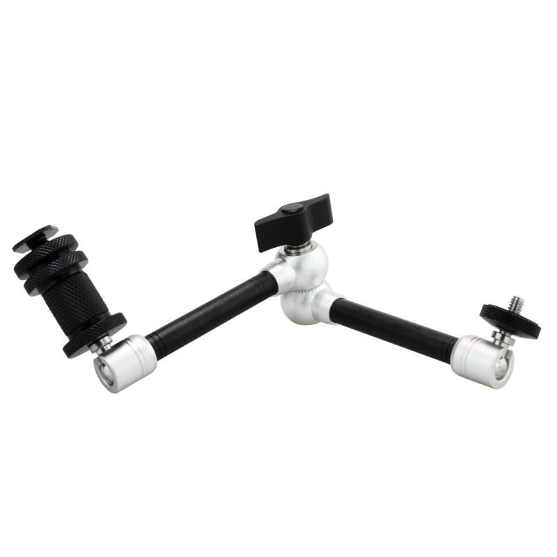 Haoge 11インチ 調節可能 摩擦 関節式 マジックアーム デジタル一眼レフリグ カメラ LCD モニター LEDライト フラッシュライト マイク TPCAST HTC Vive Vive Pro ベースステーション照明ハウス用この11...