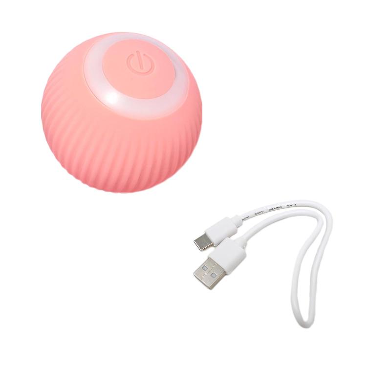 MILASIC 猫用 自動 電動ボール 充電式 Type-Cケーブル付き 玩具 自動回転 動く おもちゃ USB 丸型 回る LEDライト付き 運動不足 肥満 TN-ELBL猫ちゃんが飽きずに遊べる自動回転ボールLEDライト付きで、動くボー...