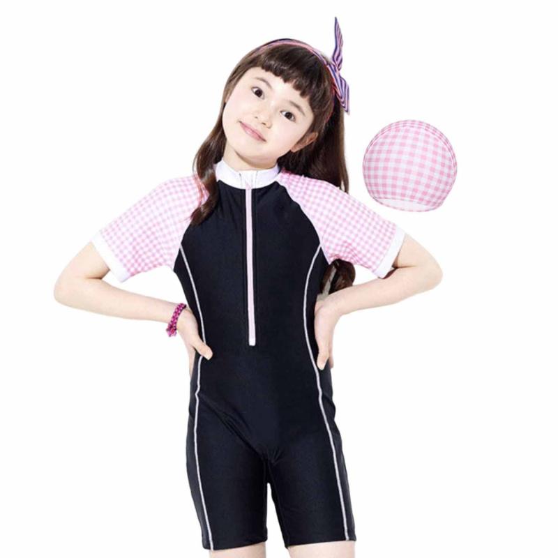 [LIANFOR] 子供用水着 女児専門連体平角水着 青少年用サーフウェア 日焼け止め速乾水着 水着 女の子 水泳 プール 温泉 水遊び 海水浴 Kids Swimwear（S-XLメイン素材: ポリエステル（伸縮性のある素材）紫外線からお...