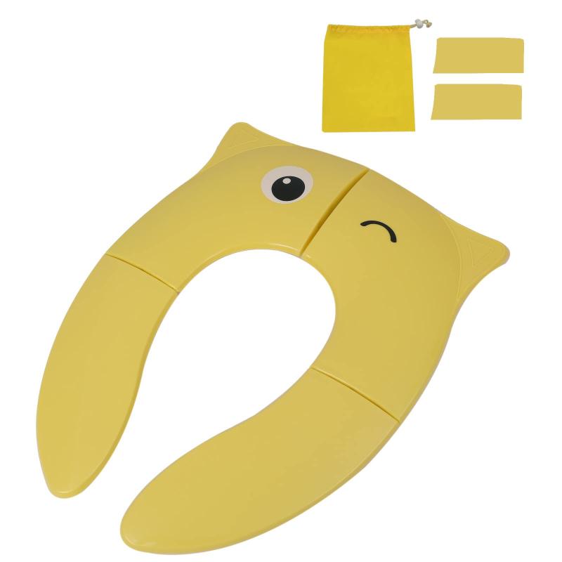 Bahati 補助便座 折りたたみ 幼児用便座 子供 携帯 トイレトレーニング おまる 収納ポーチ付き【仕様】日本語取扱説明書付きです。サイズはたて35cm×よこ25.5cm（折りたたみ時：たて18cm×よこ12.5cm×厚さ5.5cm）の...