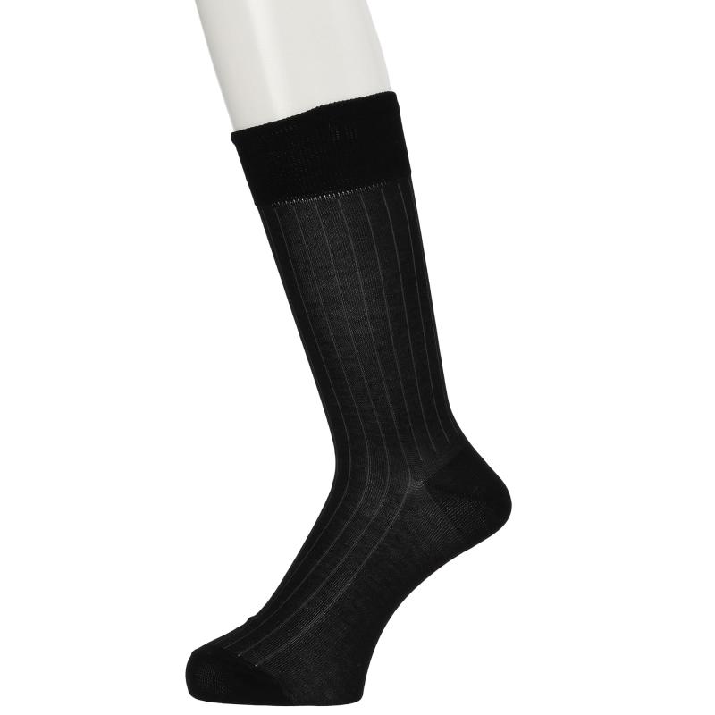 fukuske(フクスケ) ソックス礼装 クルー丈ソックス 1足組 ストライプ柄 福助メンズストライプ柄綿ナイロン生地