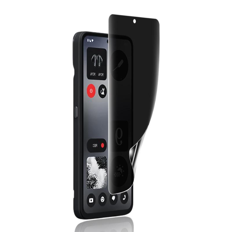 【指紋認証対応 · ガイド枠付き】Nothing CMF Phone 1/Nothing Phone (3a) ガラスフィルム 覗き見防止 Nothing CMF Phone 1 全面 保護 フィルム【TPU1枚】TPU素材 サラサラ タッ...