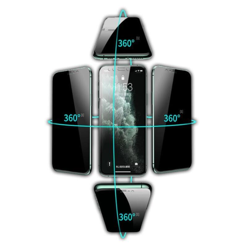 CIELIA [ iPhone 16ProMax 対応] 360度 覗き見防止 強化ガラス フィルム 保護フィルム ガラスフィルム 光沢 指紋防止 飛散防止 全面保護 硬度9H iPhone 16 Pro Max 16プロマックス【対応機種...