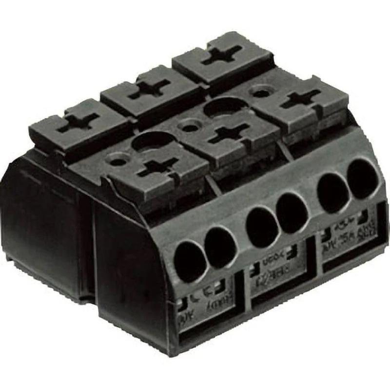 ワゴ(WAGO) WTB30-3 (10個入) ワンタッチ端子台●掲載写真はイメージ画像です。●入数(個):10<br>●極数:3<br>●差込み線数:各極4本<br>●定格電圧・電流(電気用品適合):2...