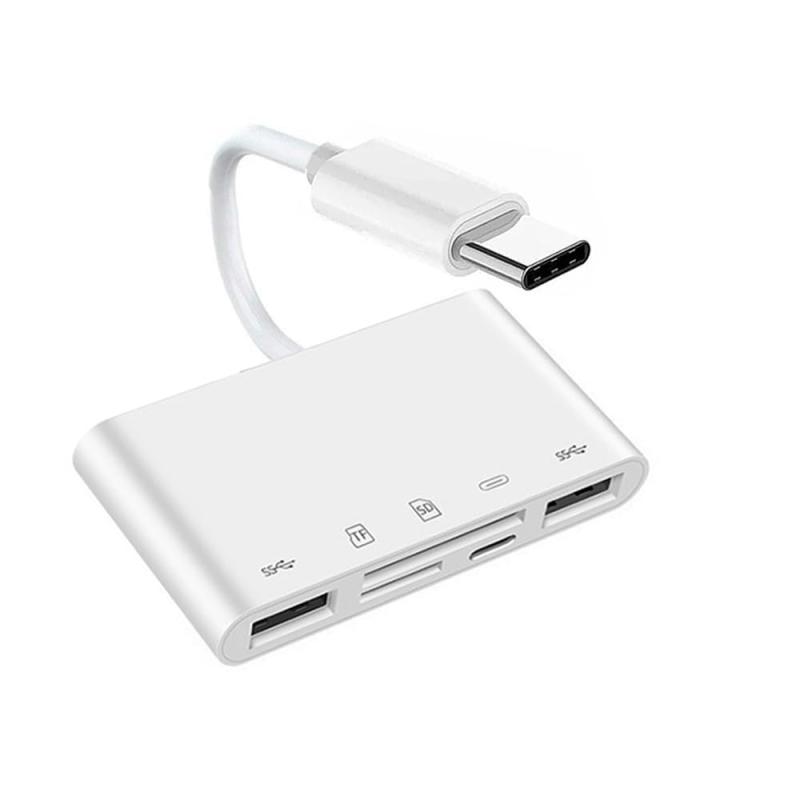 Cablec USB-C型回転HDMI VGAマルチポートディスプレイアダプタ4 K 60 hz 1080 p、女性PD 100 W電源ポート付き