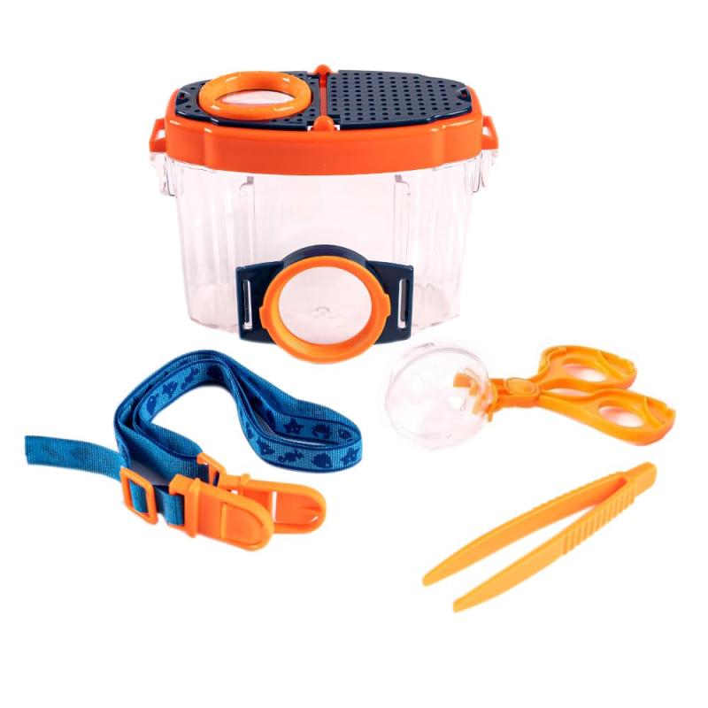 SATiNU 虫かご 昆虫ケース 飼育ケース 虫かご 虫観察ケース 昆虫ケージ 昆虫飼育箱 レンズ付き 昆虫 魚 観察【適　合】　愛らしいバグの生息地は、使いやすいラップストラップの閉鎖と高い通気性を備えています。ポータブルで持ち運びが簡単...