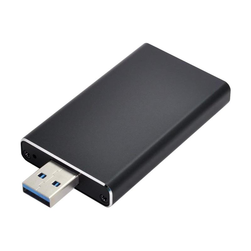 Cablecc スリムタイプ ミニ PCI-E mSATA SSD - 2.5インチ SATA 3.0 22ピン HDD アダプター ハードドライブ PCBA