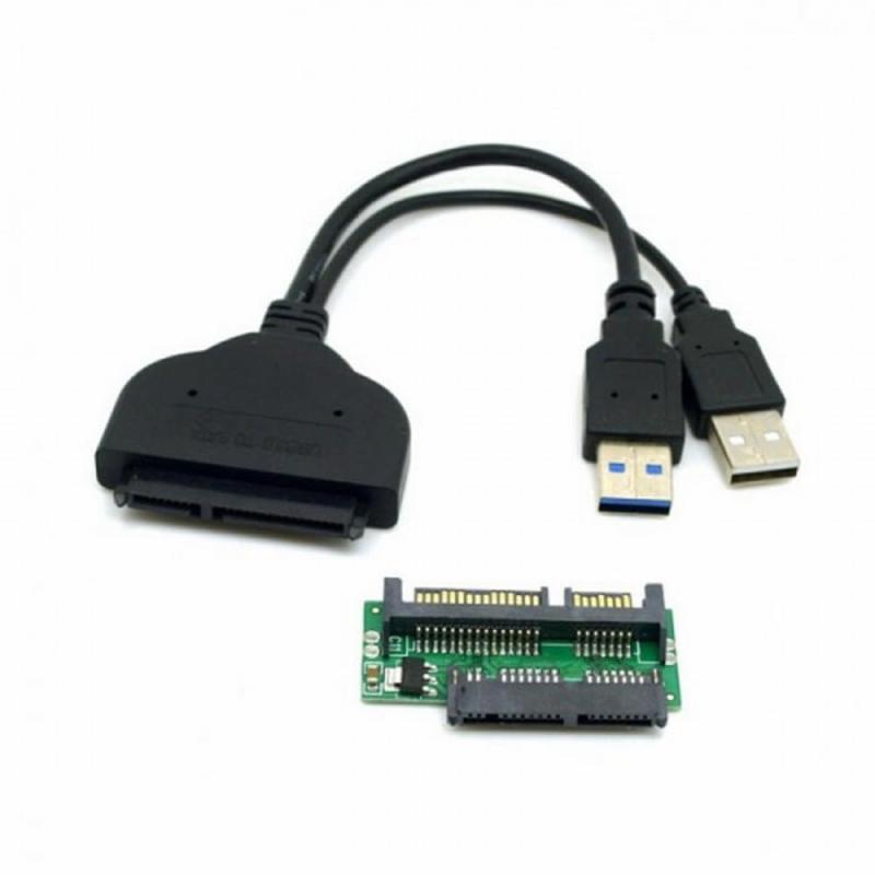 cablecc USB 3.0 - mSATA 50ピン SSD &amp; 1.8インチ Micro SATA 7+9 16ピン アダプター アドオンカード PCBA USB 3.0 から mSATA 50ピン SSD &amp; 1.8...
