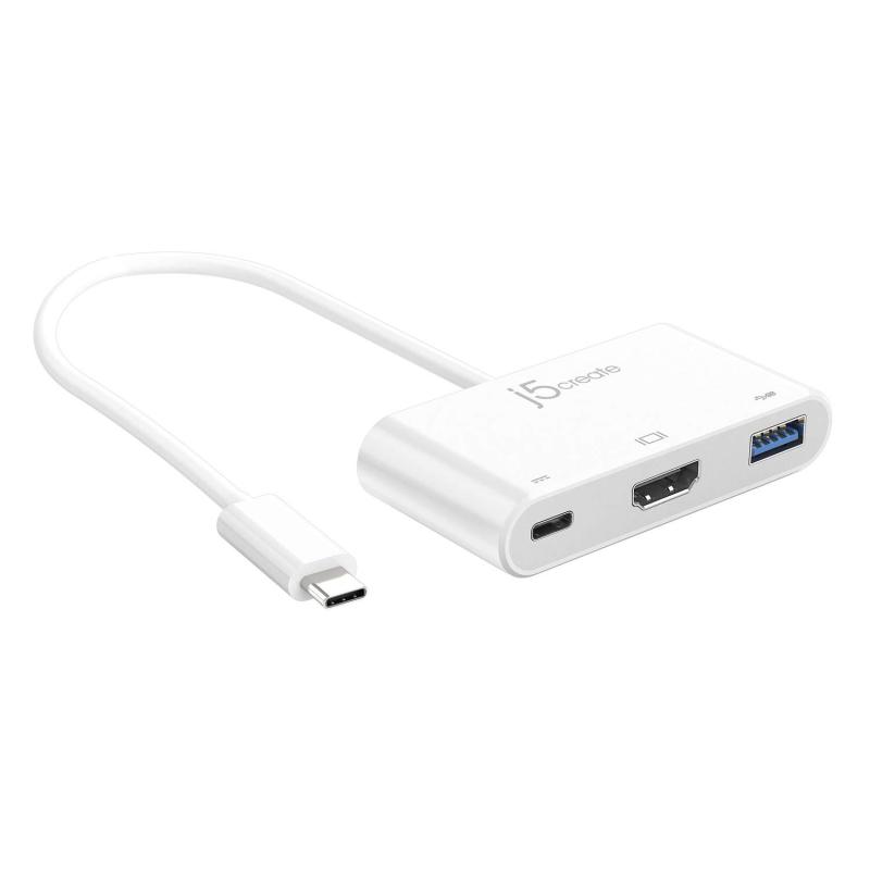 j5create USB-C 3in1 4K HDMI 変換アダプター USB3.0 5Gbps USB C PD 60W 充電 バスパワー セルフパワー両対応 Displayport Alt Mode MacBook Pro MacBoo...