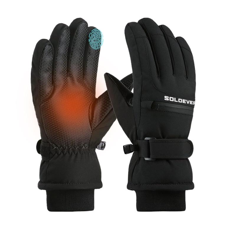 [高保温設計] スキーグローブ スノーボードグローブ 手袋防寒 スキー手袋 防寒グローブ 男女兼用 冬用 防風防水・撥水加工 滑り止め付き 保温力 通気性・速乾性 デザイン クライミング・登❄️【寒冷環境でも手を暖かく保つ】このスキーグロー...