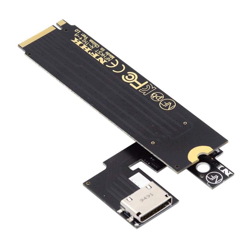 Cablec 50 cm OCuLink PCIe PCI Express SFF-8611 8 x 8チャネルからSSDデータアクティブケーブル
